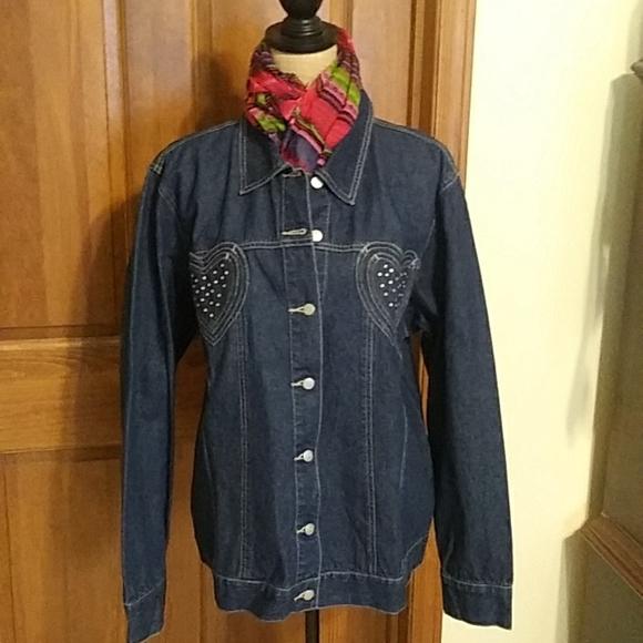 Quacker Factory | Jackets & Coats | Quacker Factory Denim Jacket With ...